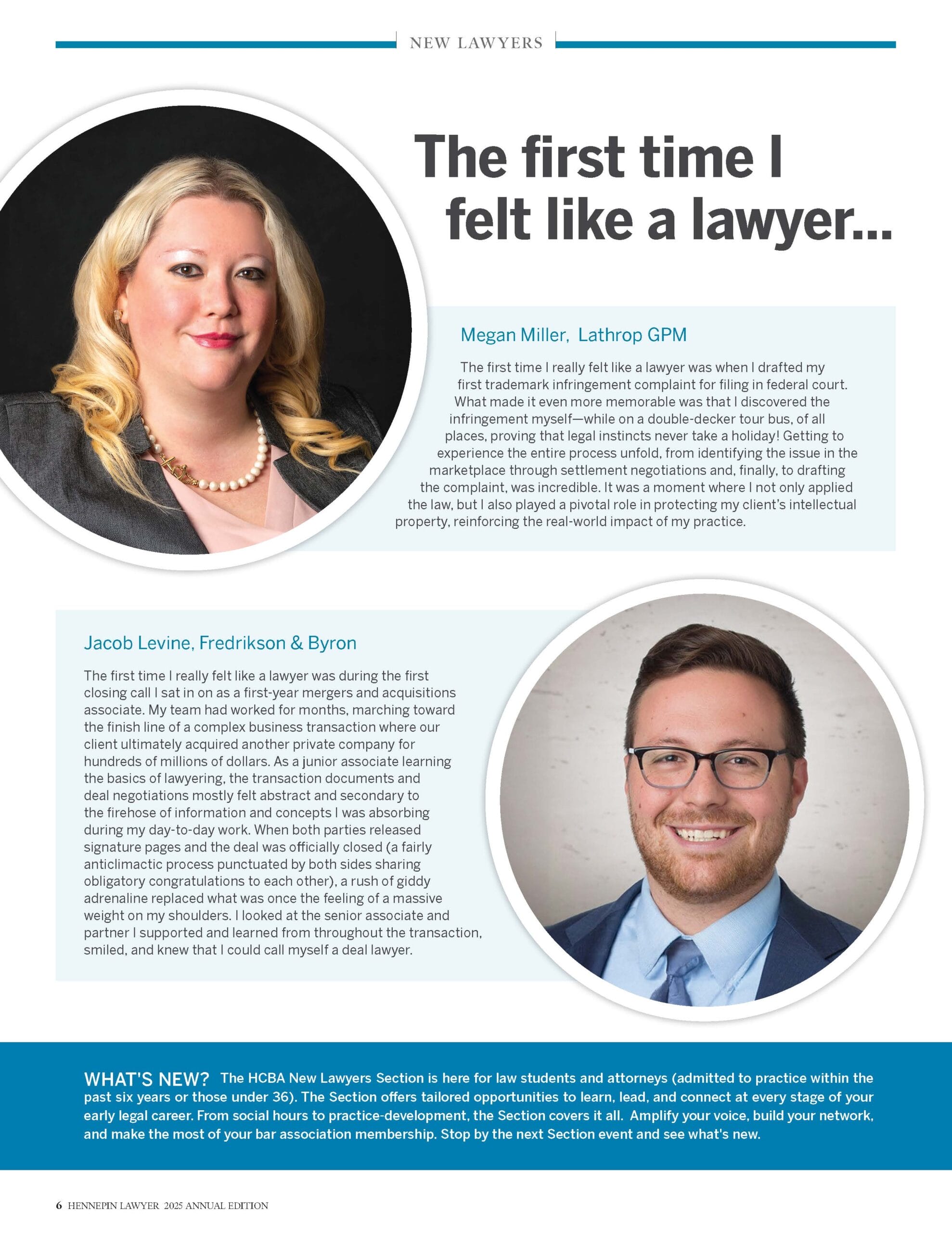 Lathrop GPM Associate Megan Miller Featured in Hennepin Lawyer 2025 ...